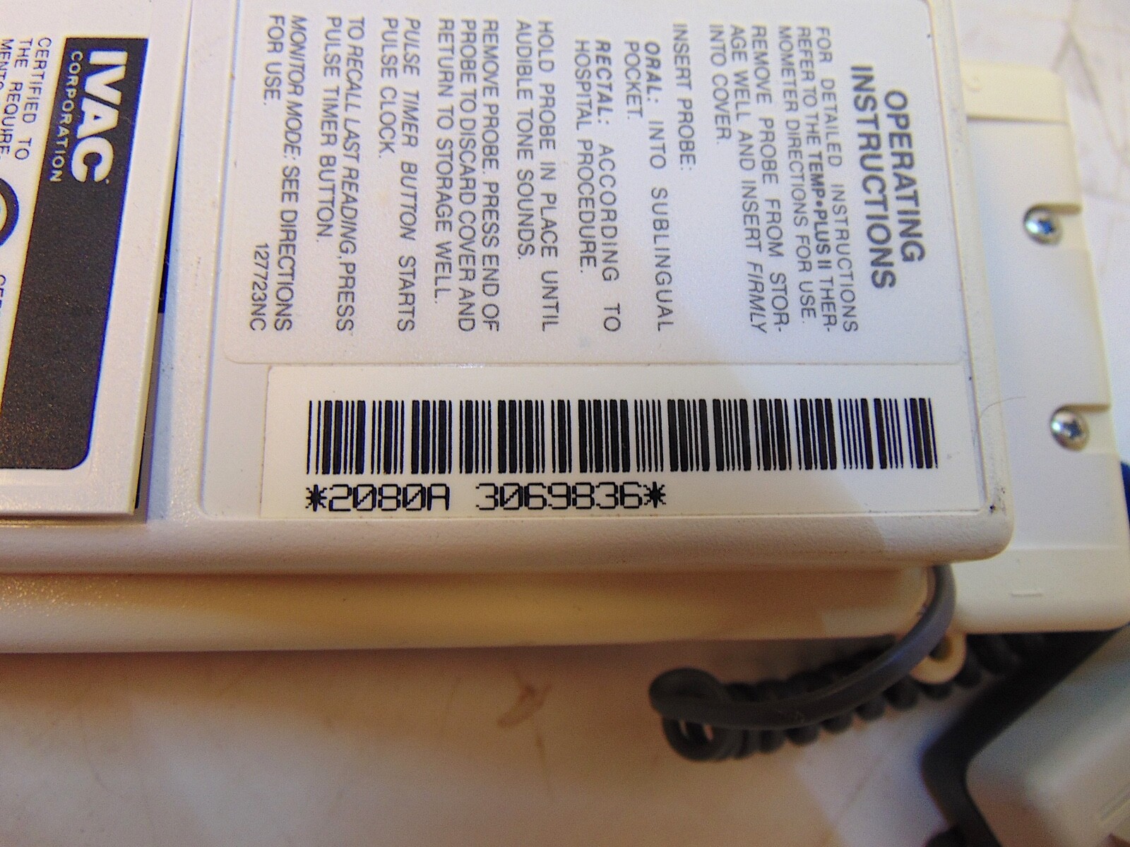 Lot of 3 Ivac Temp-Plus II Measurement System S4146 | eBay