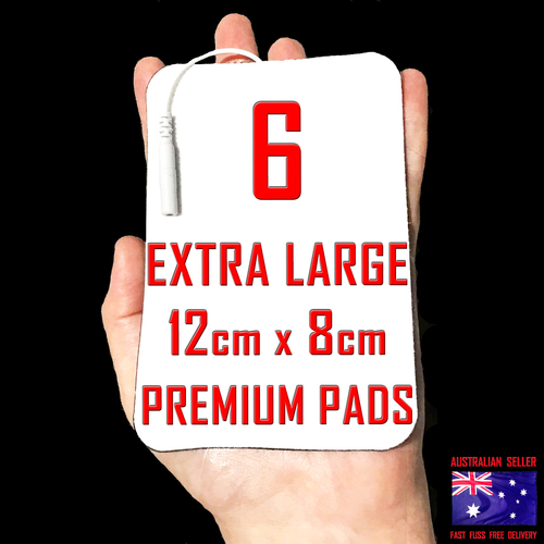 ProTENS METRON Pro TENS compatible ELECTRODE PADS - 6 EXTRA LARGE ...