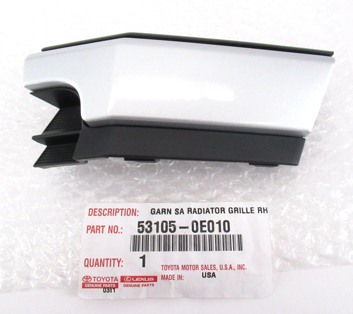 Genuine OEM Toyota 53105-0E010 Passenger Front Grille Molding 17-19 ...