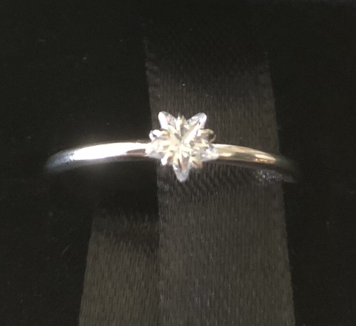 Pandora Celestial Sparkling Star Solitaire Ring #190026C01 +CLOTH +TAG ...