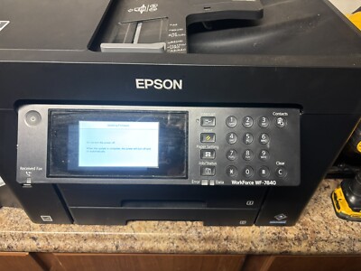 Epson WorkForce Pro WF-7840 Wireless Wide Format Color All-in-One ...