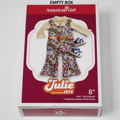 American Girl Julie Albright Floral Jumpsuit Outfit EMPTY Accessory Box ...