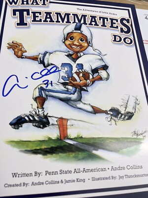 NFL Redskins, Bengals, Bears LB Andre Collins Auto Children’s Book | eBay