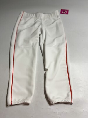 The Gluv Athletique Womens White Orange Accent Softball Pants Size ...