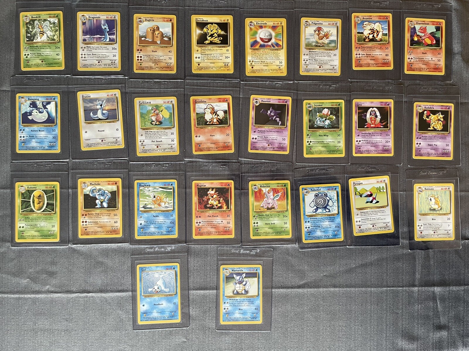 Pokemon Base Set Complete All 102 Cards All Holos Mint, Near Mint ...