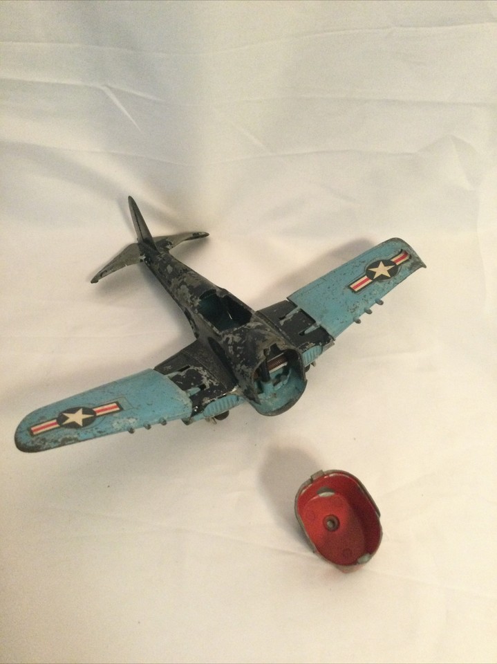 Vintage Toy Airplane Hubley Fighter Bomber Diecast Plane 495 | eBay
