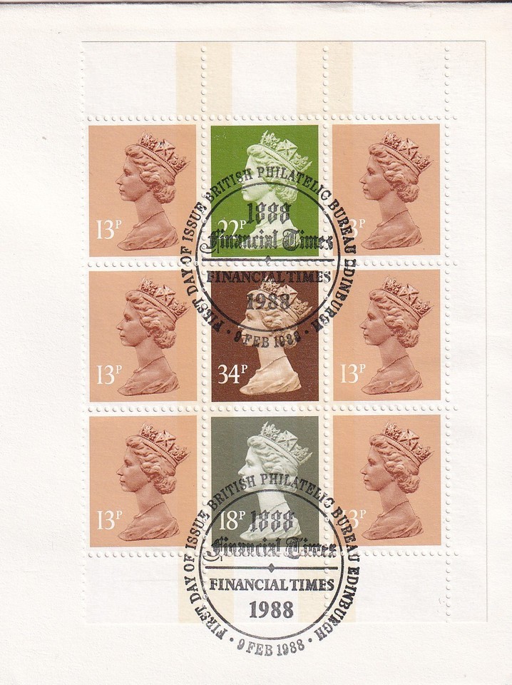 GB Prestige Booklet Panes Fine Used ex FDC - *ON PIECE* | eBay UK