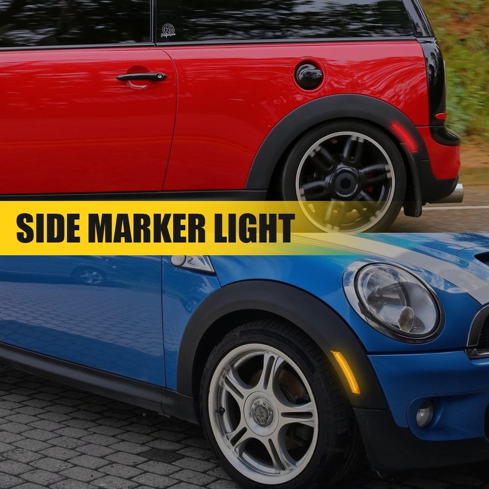 For Mini Cooper R55 R56 R57 R58 R59 Rear R60 Front LED Side Marker ...