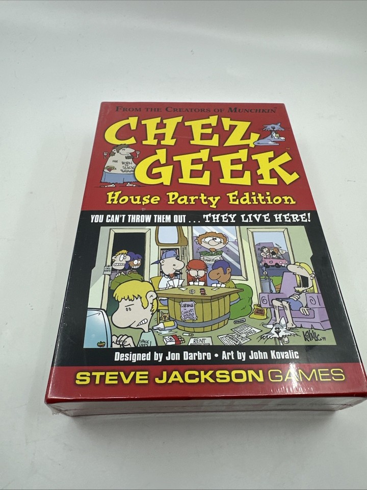 Chez Geek House Party Edition Steve Jackson Games NEW OPEN BOX ONLY ...