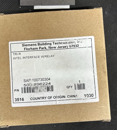 Siemens TRI-R Intel Interface W/Relay 500-896224 | eBay