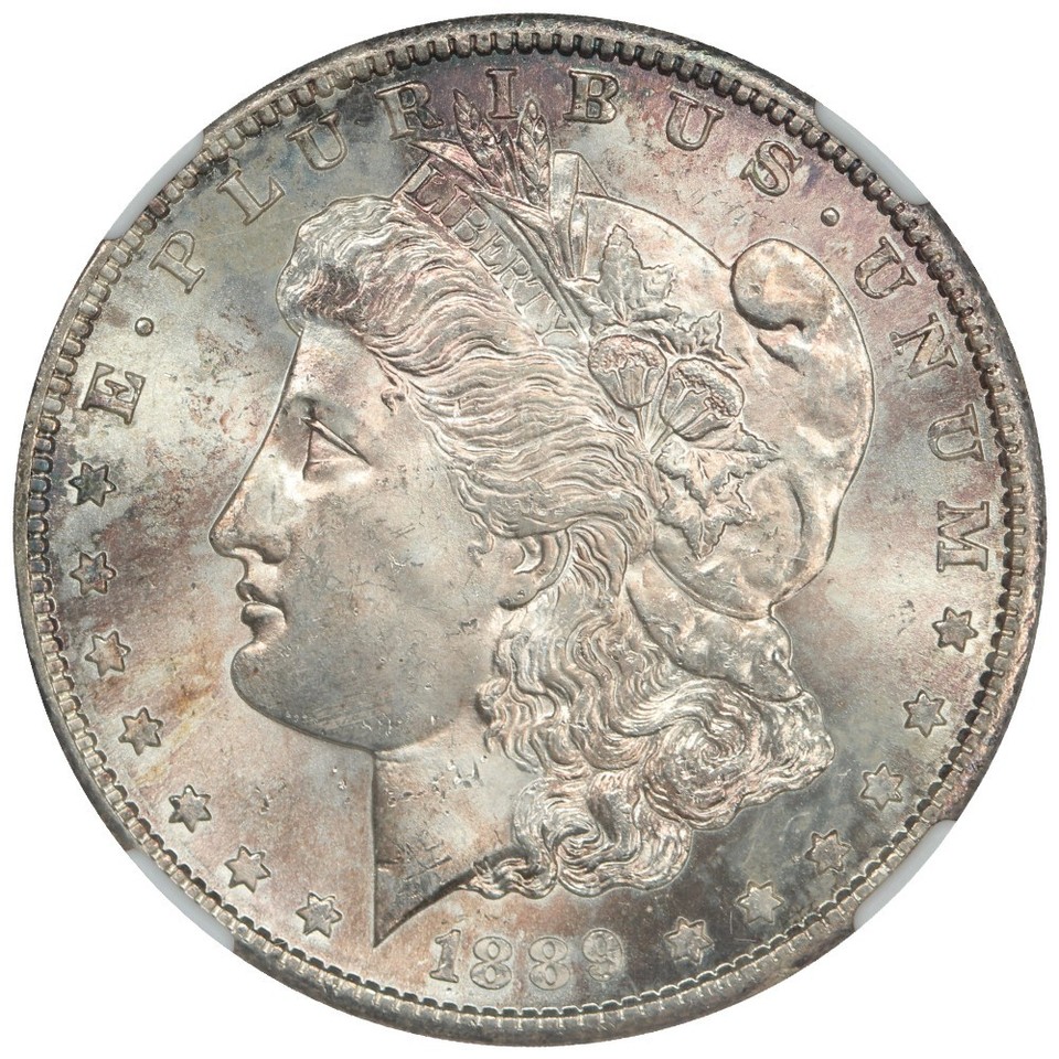 1889 S Morgan Silver Dollar MS 65 NGC, Looks PL, Light Color Toning. | eBay