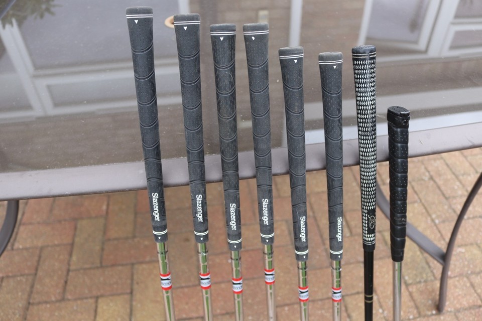 Used 6 Slazenger v300 5,6,7,8,9,PW golf clubs plus other clubs | eBay UK