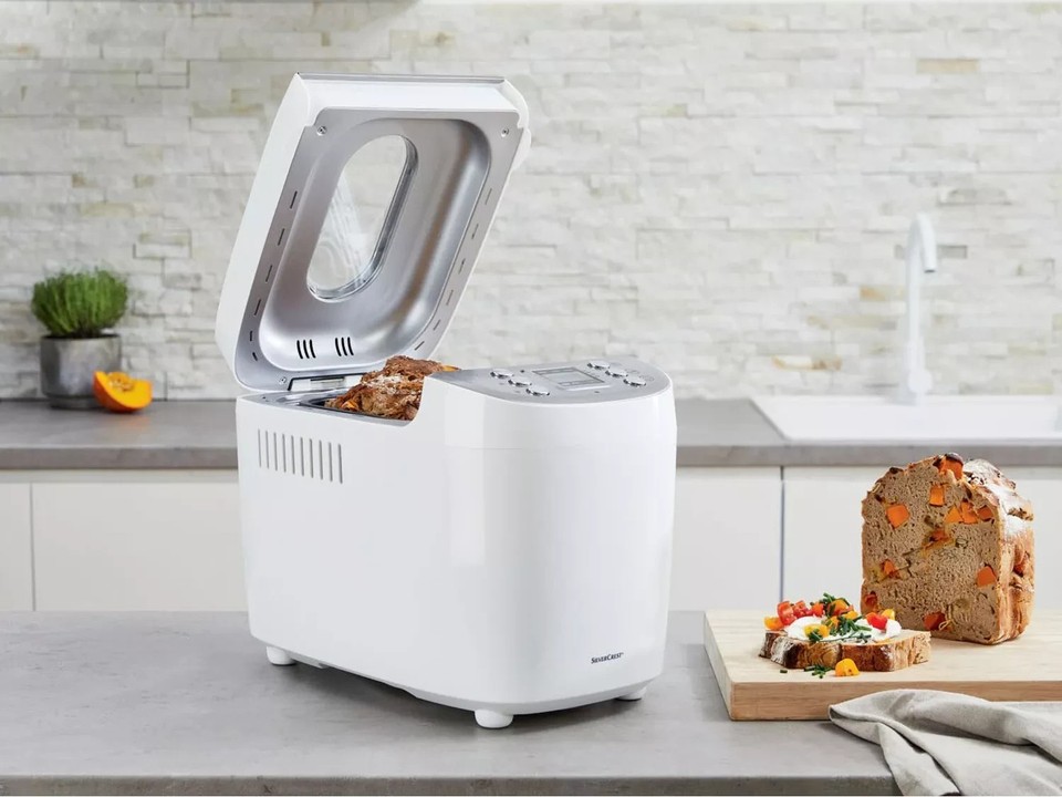 Silvercrest 850w Bread Maker 16 Programs Breadmaker White Brown Brand ...