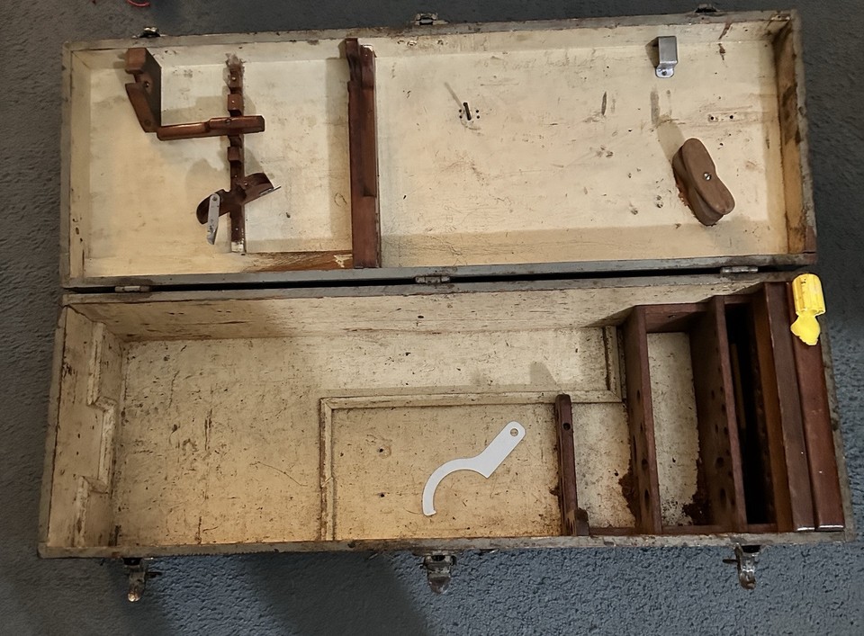 Large Antique Military Box With Mechanism Inside | eBay
