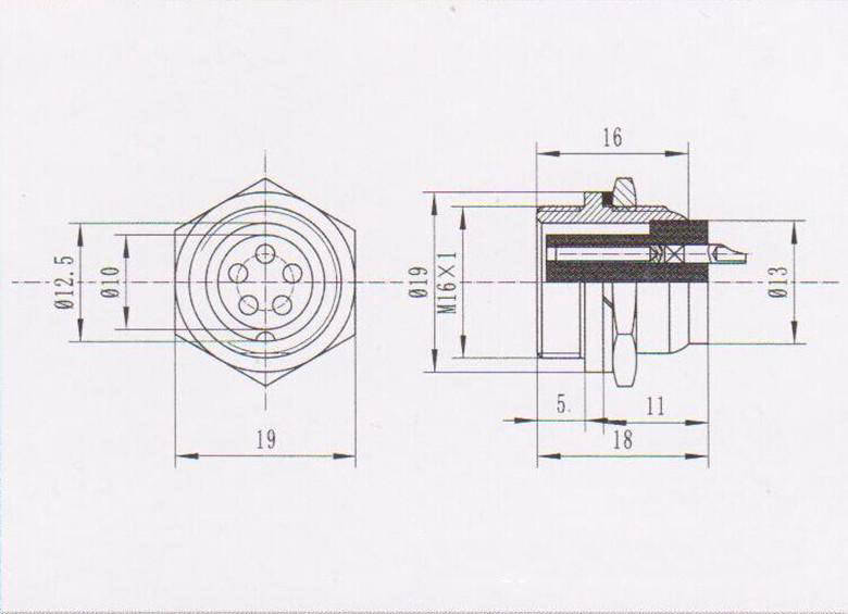 10pcs Gx16 9 Pin Screw Type Electrical Plug Socket Connector Aviation ...
