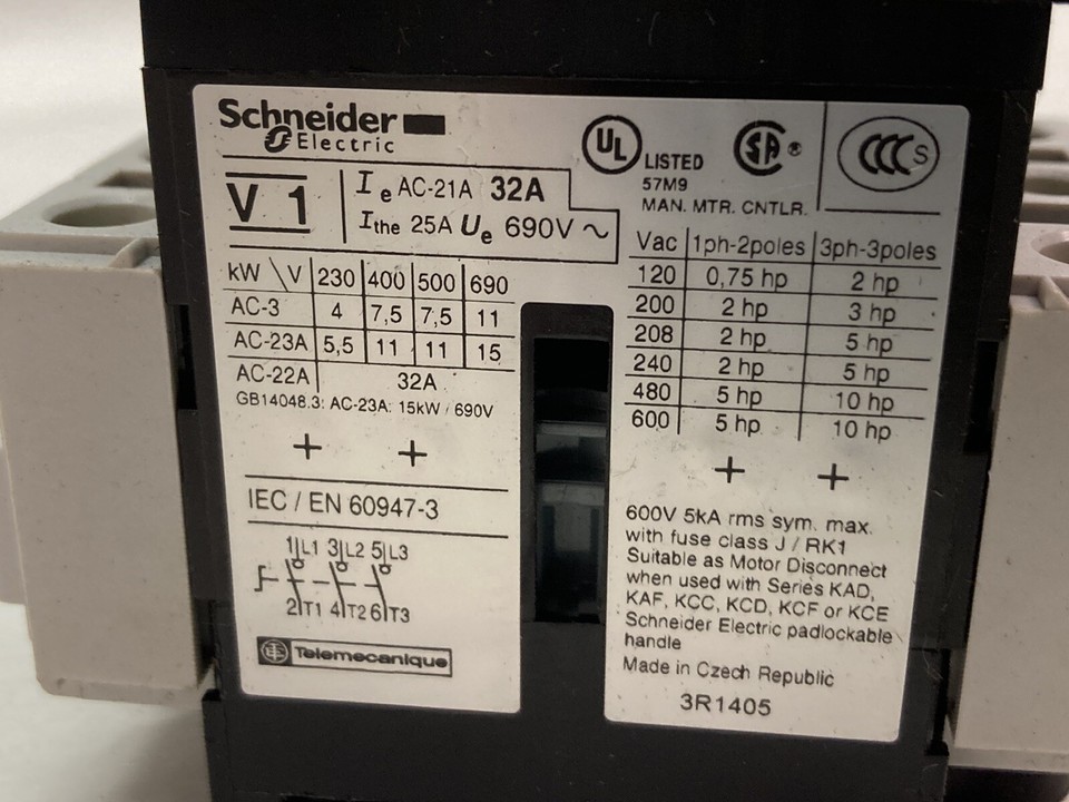 Schneider Electric,IEC/EN 60947-3,V1 Disconnect Switch 32A | eBay