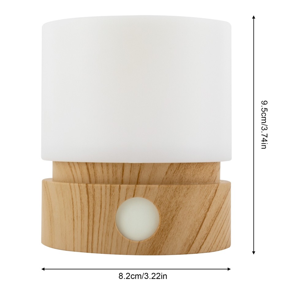 Bedside Night Light Cylindrical Night Light Soft And Non-Glare Night ...