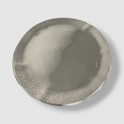 Lenox Silver Hammered Stony Creek Large Oval Serving Platter Tray | eBay