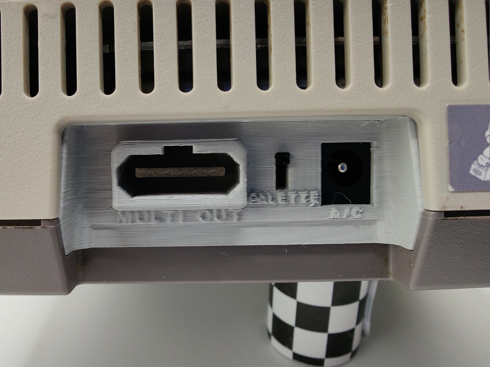 NES 101 3D Printed Back Nintendo Multi out *A/V out* NES top loader ...