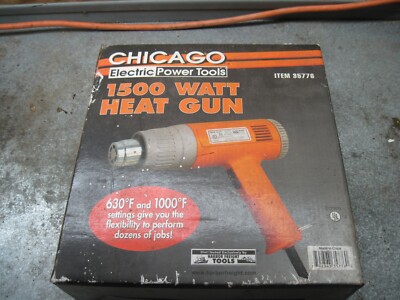 Chicago Electric Power Tools Heat Gun ITEM #35776 1500 Watt Dual ...