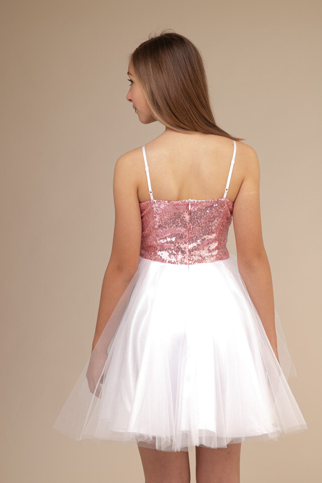 NEW UDT FASHION UN DEUX TROIS Sequin & Tulle BIG GIRLS DRESS SIZE 16 ...