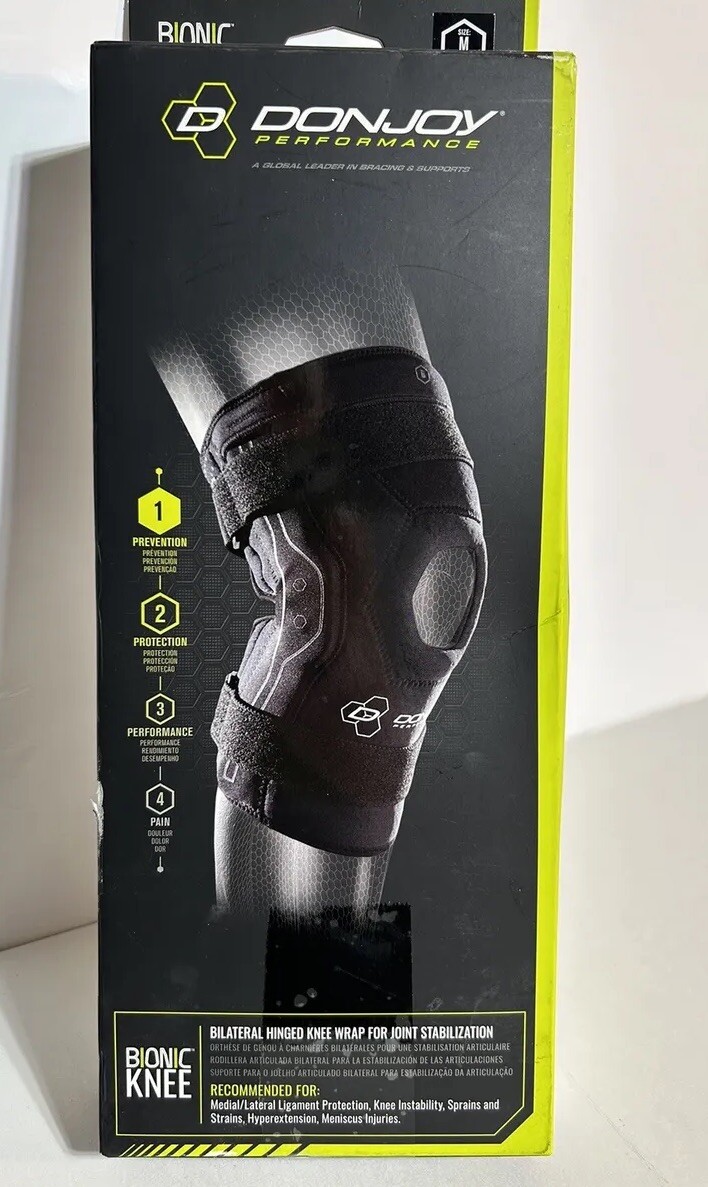 DonJoy Performance Bionic Fullstop ACL Knee Brace - Large, Black for ...