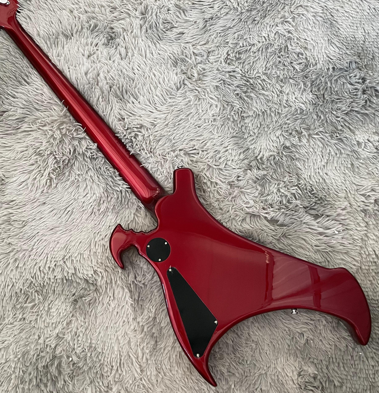 4-strings Warwick Buzzard Electric Bass Guitar Red Number Inlay Chrome ...