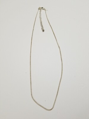 Avon chain silvertone 18" with a 4" extension n215 | eBay