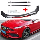 For Mercedes-Benz Front Bumper Lip Spoiler Splitter Carbon Fiber Black ...