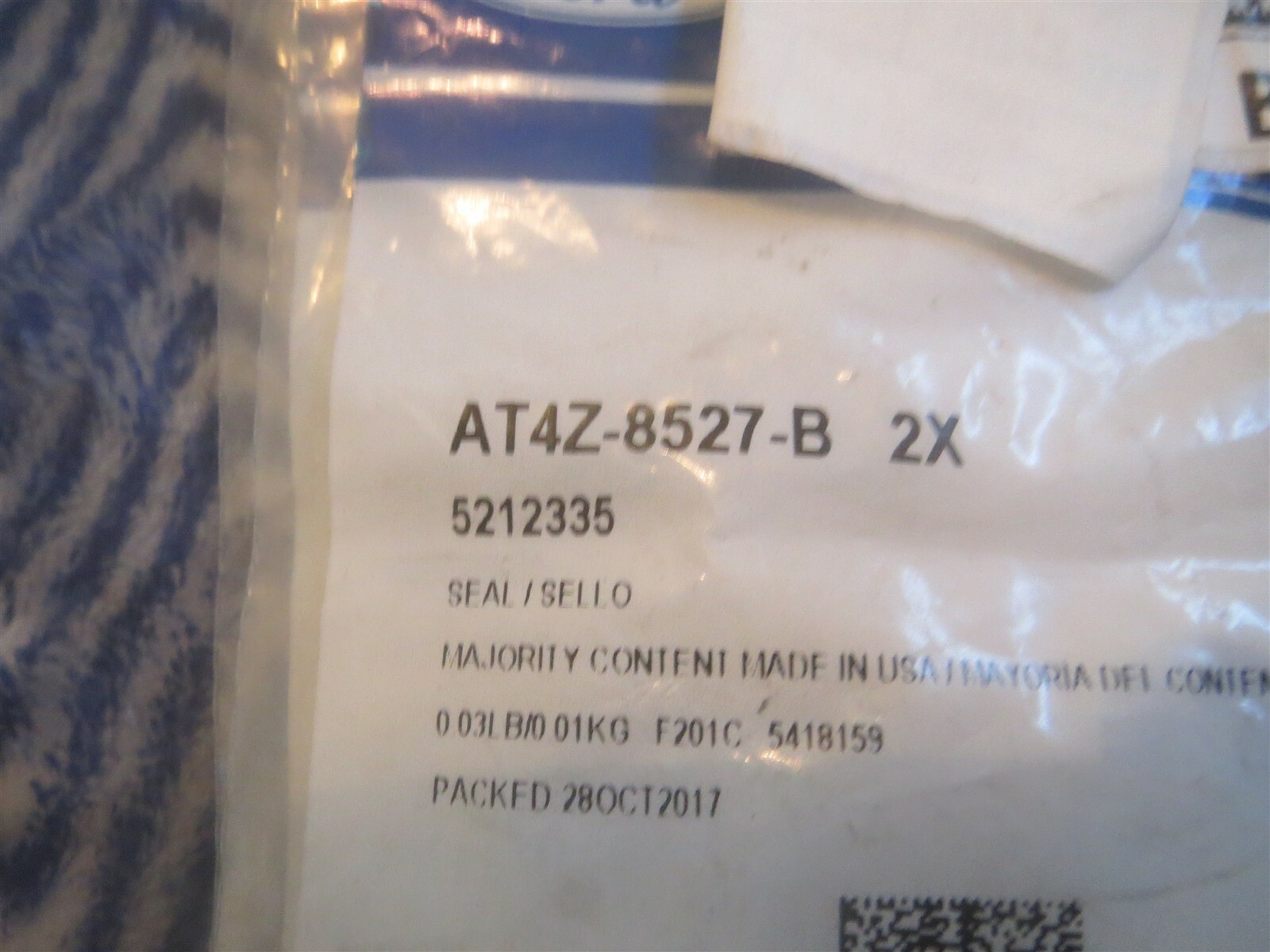 NOS FORD HARDWARE SEAL PART NUMBER AT4Z-8527-B LOT LOF 2 NEW | eBay