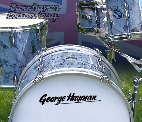 George Hayman, Vintage, Repro Logo - Adhesive Vinyl Decal, for Bass ...
