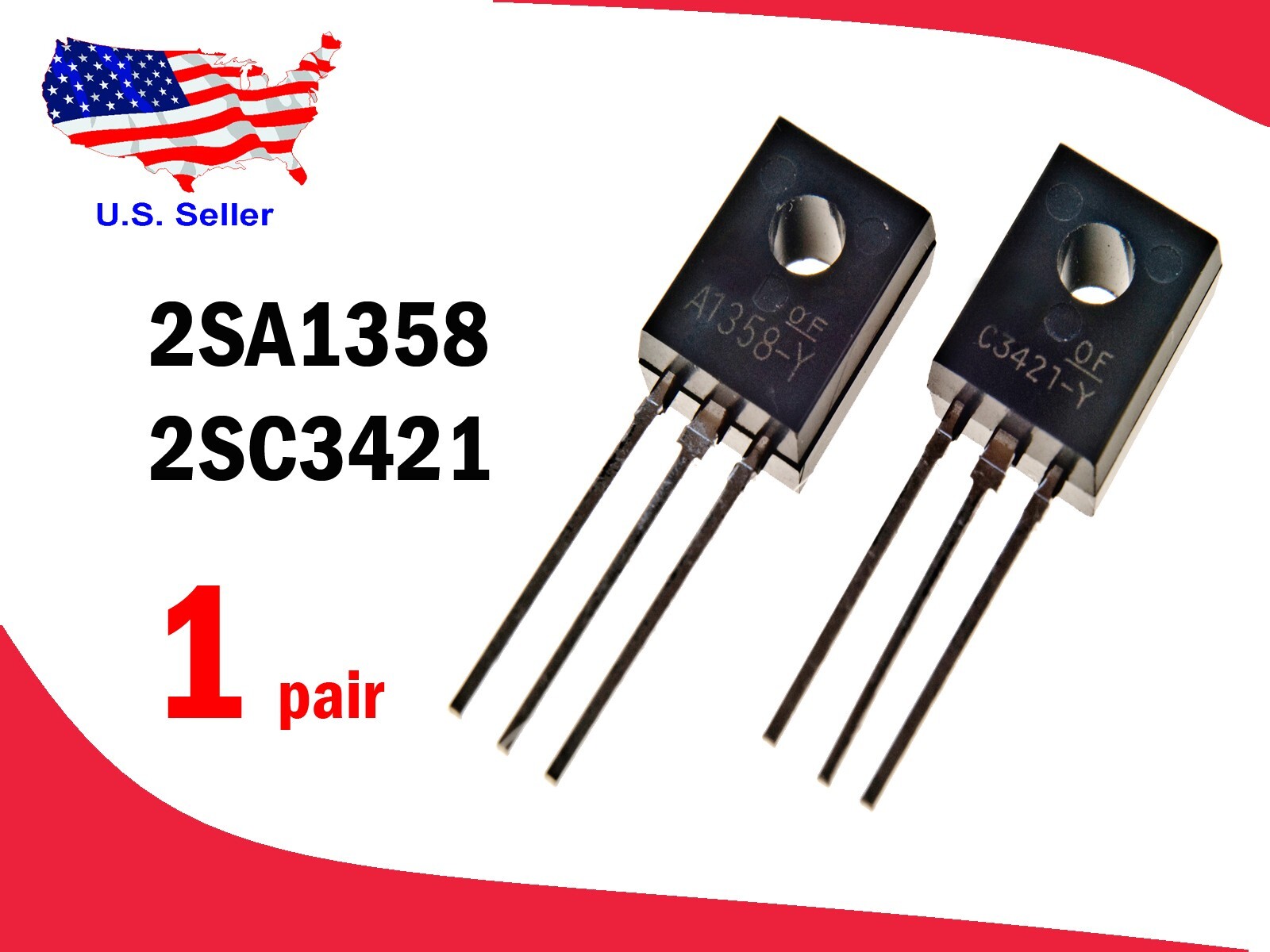 2SA1358 & 2SC3421 (1 pair) Transistors - Free & Fast shipping | eBay
