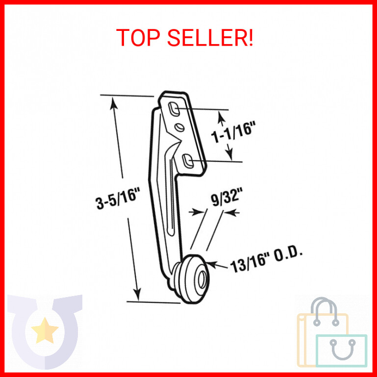 Prime-Line R 7148 13/16 Right Hand Drawer Track Roller, Mill | eBay