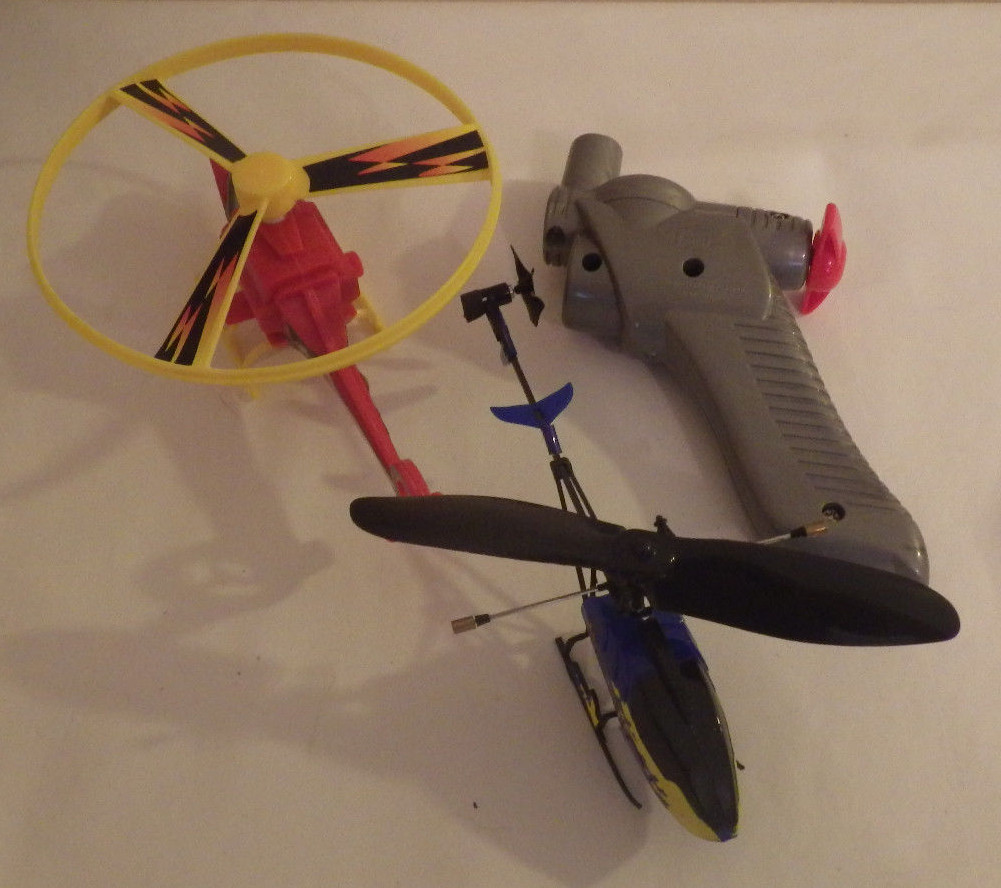 Heli Force Blue Helicopter Radio Controlled See Photos & Extra Hand ...