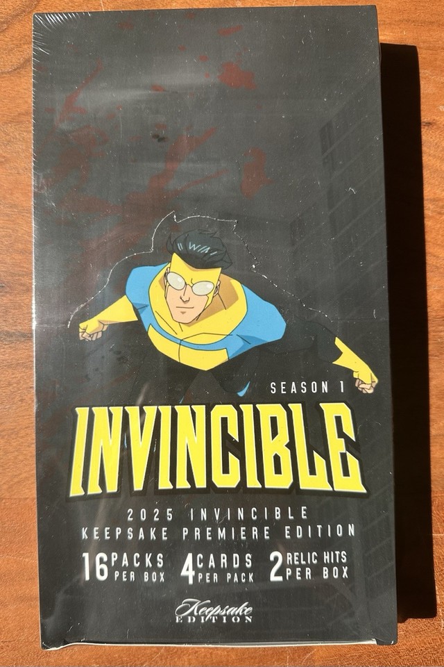 Invincible Keepsake Premier Hobby Box - New Sealed - 16 Packs 2 Relics ...