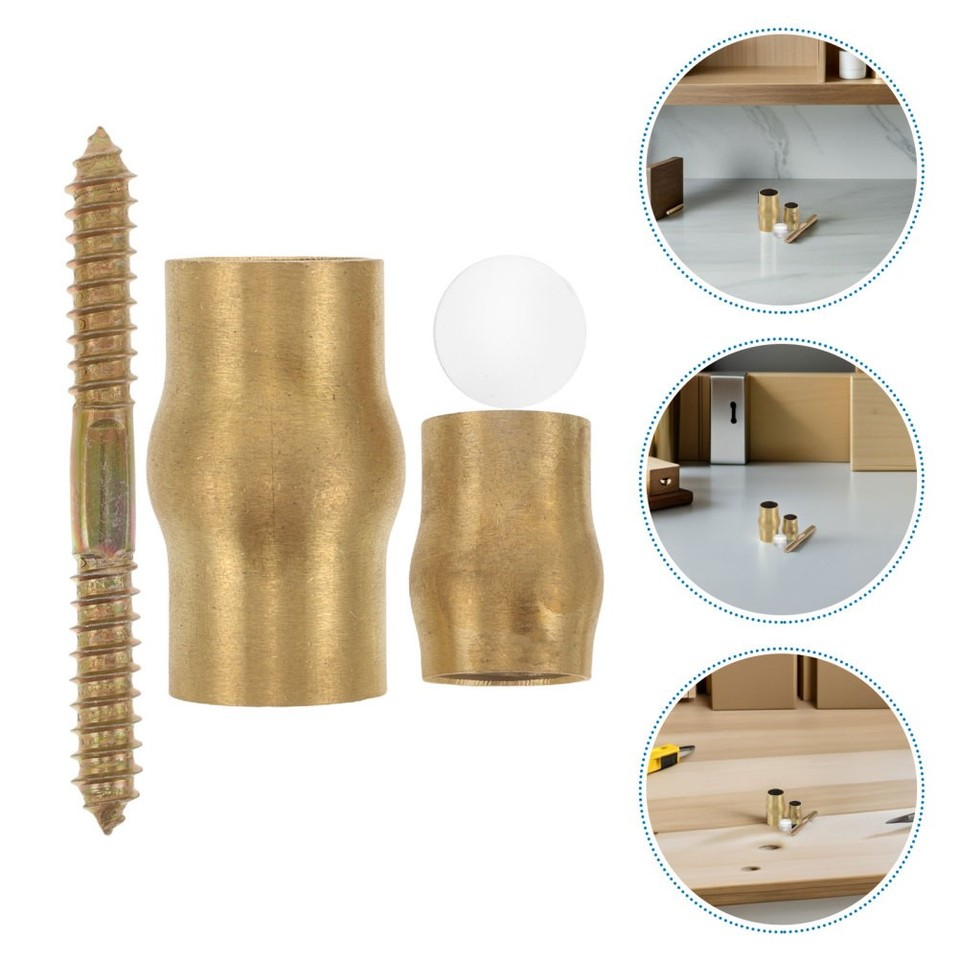 2 Sets Brass Cane Spare Tip Accessories - Anti-Slip Joint Set - Walking ...