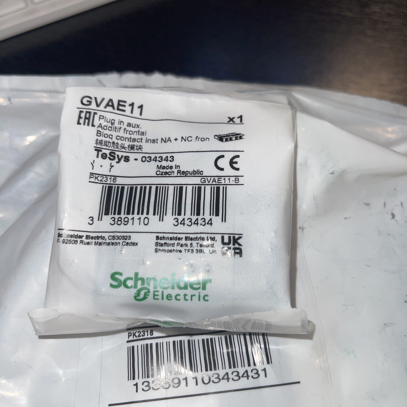 GVAE11. Auxi. Top Mount Schneider 1NO-1NC ORGINAL USA STOCK | eBay