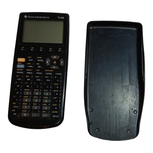 Texas Instruments TI-86 Graphing Calculator w/ slide cover case Tested ...