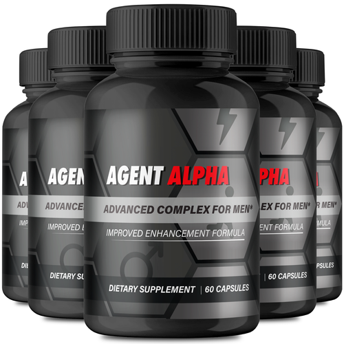 (5 Pack) Agent Alpha Supplement for Men Virility, Male Performance ...