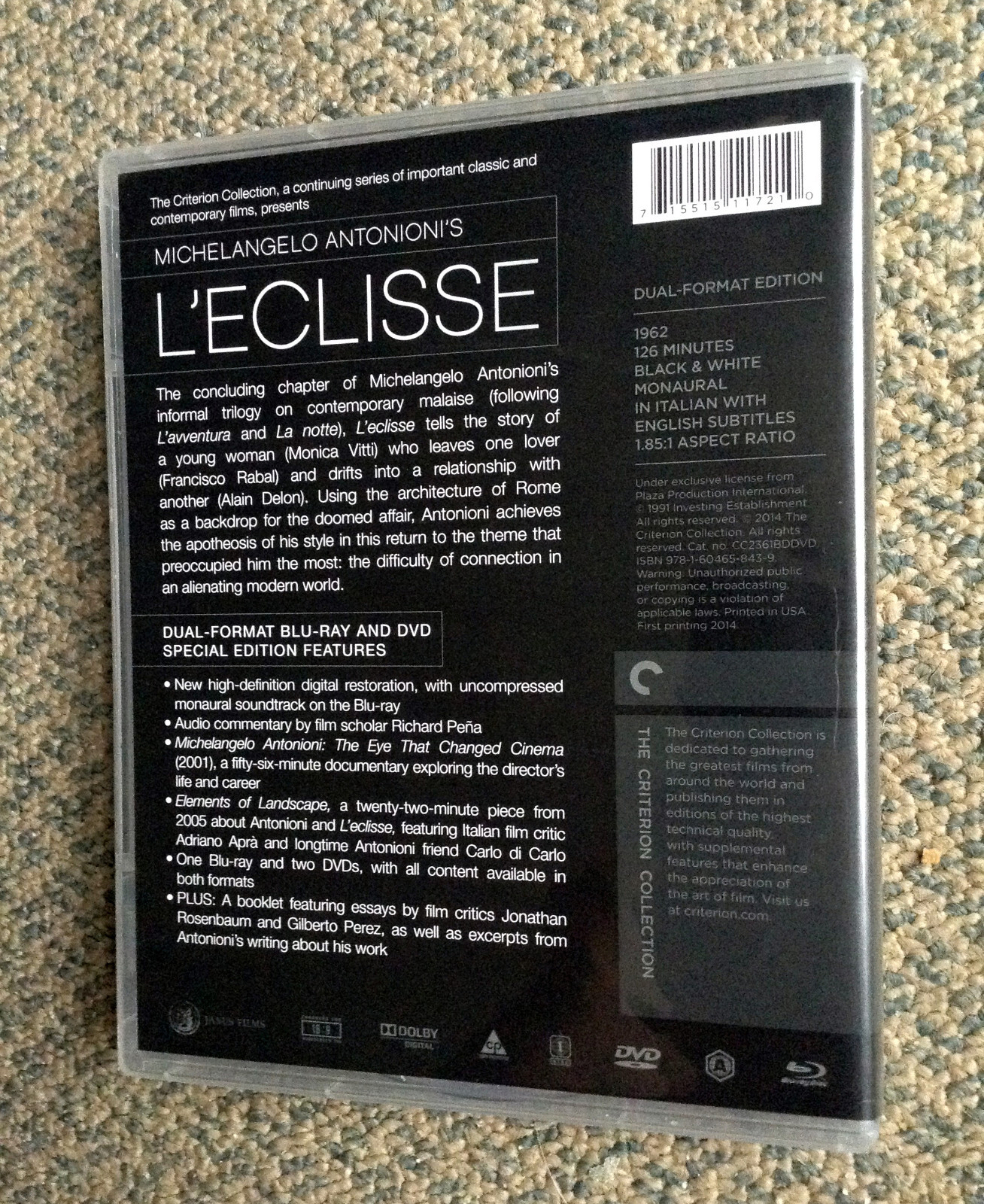 L' Eclisse [Criterion Collection] (DVD/Blu-ray, 1962) for sale online ...