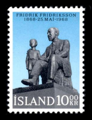 Iceland: 1968 Fridrik Fridriksson, YMCA Founder (399) MNH | eBay