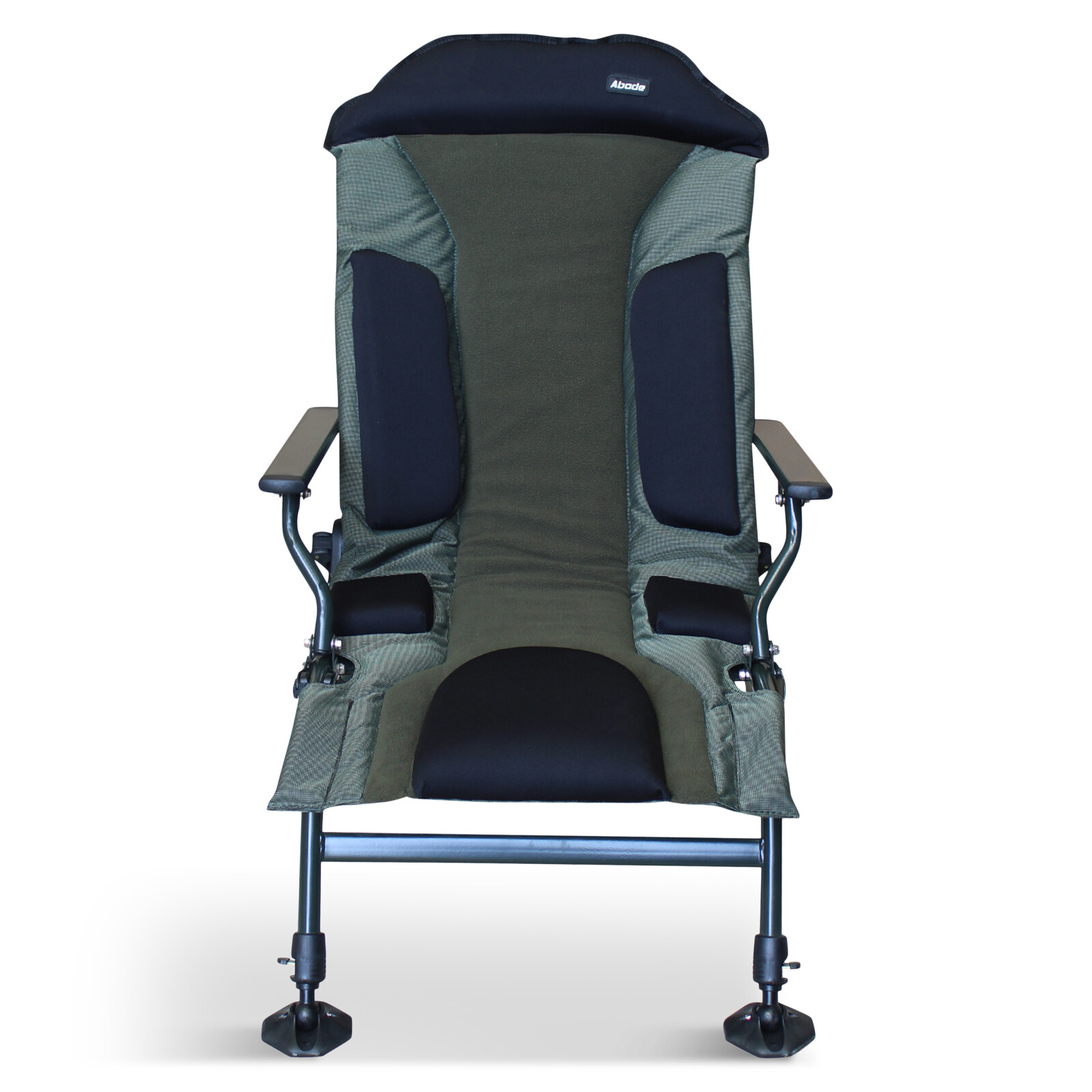 Abode Compact Carp Fishing Folding Armchair Recliner High Back Sport ...