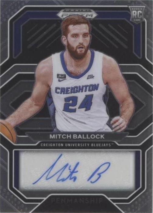 2021-22 Panini Prizm Draft Picks - College Penmanship Mitch Ballock #CP ...