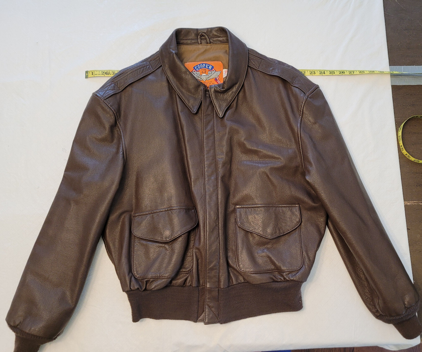 Vintage Cooper Type A-2 USA Air Force Flight Jacket M… - Gem