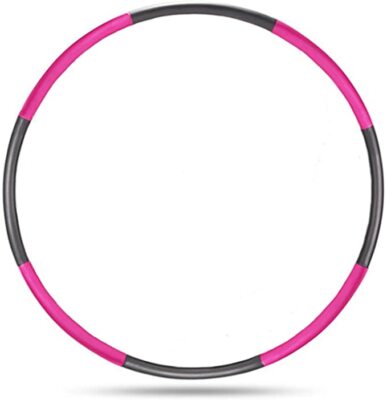 Weighted Fitness Exercise Hoop for Adults & Beginners Detachable for ...