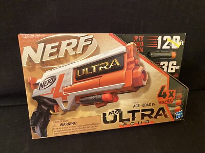 Nerf Gun Ultra Four Dart Blaster 4 Ultra Darts Single-Shot Blasting New ...