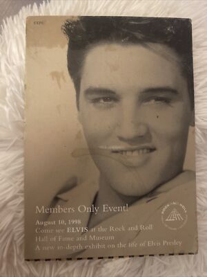 Elvis Presley Life Event Flyer Rock Hall Fame Museum Exhibit Cleveland ...