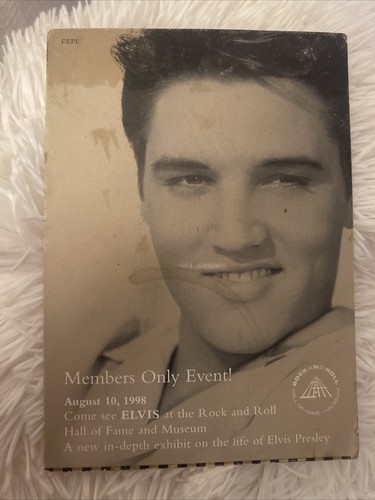 Elvis Presley Life Event Flyer Rock Hall Fame Museum Exhibit Cleveland ...