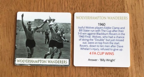 WOLVERHAMPTON WANDERERS - TEXACO F A CUP HALL OF FAME DISC - MINT ...