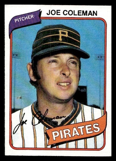 1980 Topps #542 Joe Coleman Pittsburgh Pirates Baseball card | eBay